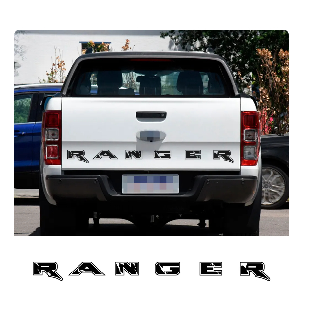 Pickup Tailgate Stickers For Ford Ranger Truck Rear Tail Decor Decals ...