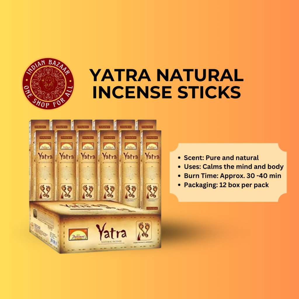 Parimal Yatra Natural Big Incense Sticks / Bathi - (24 gm x 12 pack ...