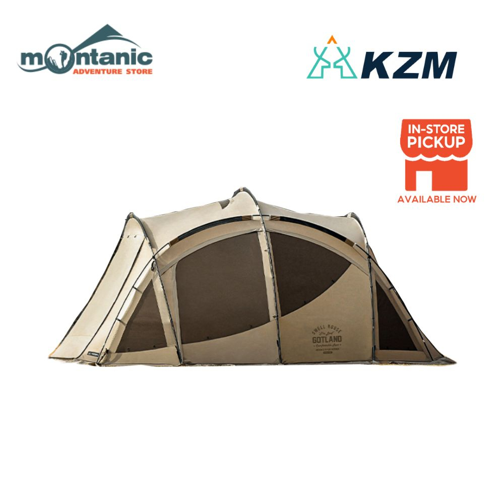 KZM Gotland Large Shell House Tent - 3-4 Person Capacity | Shopee Malaysia
