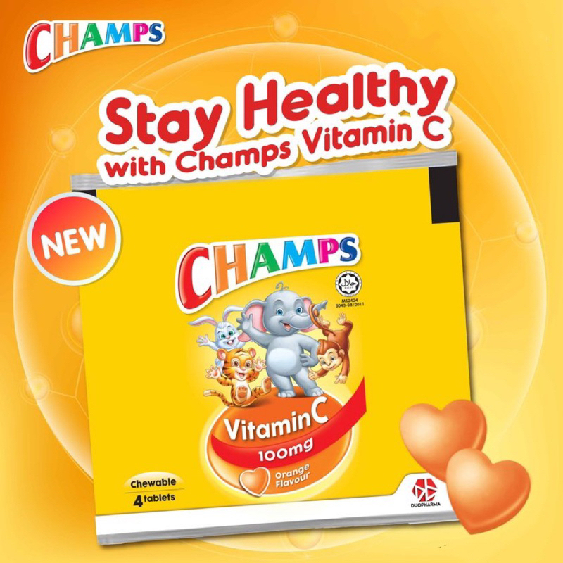 Champs Vitamin C Chewable Tablets (100mg) | Shopee Malaysia