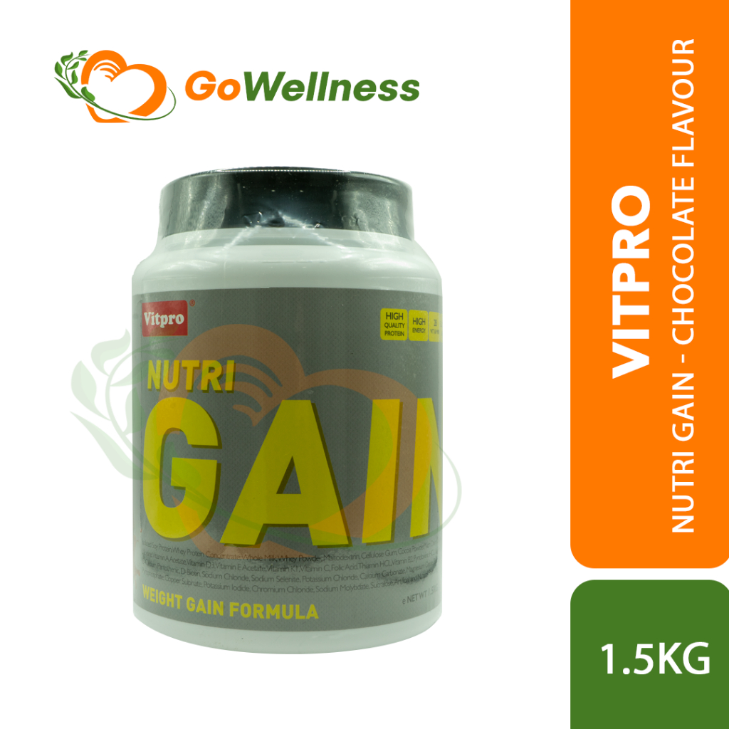VITPRO NUTRIGAIN 1.5KG | Suitable for Body Builder, Weight Gain Support ...