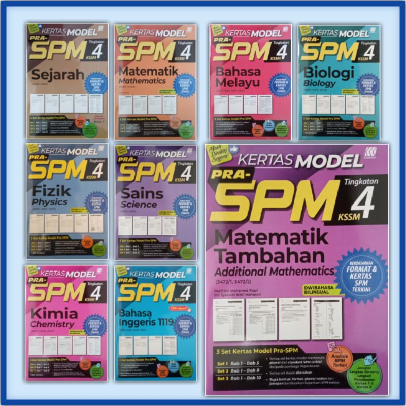 SASBADI KERTAS MODEL PRA SPM TING 4 KSSM | Shopee Malaysia