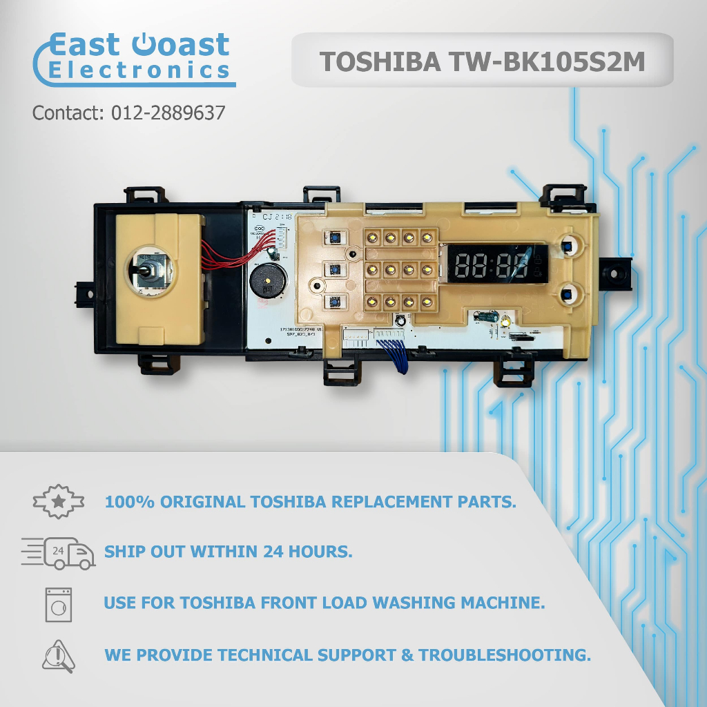 (ORIGINAL) TOSHIBA TW-BK105S2M PCB | Shopee Malaysia