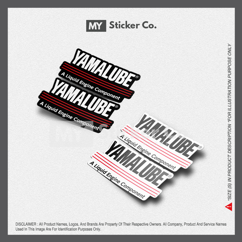 Sticker - Yamalube (Pair / 2 Pieces) | Shopee Malaysia