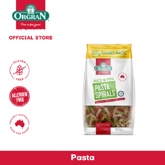 Orgran Gluten Free Rice & Vegetable Pasta Spirals (350g) | Shopee Malaysia