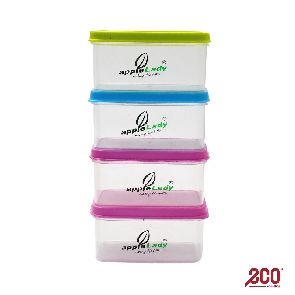 Apple Lady Mini Food Storage Container (4pcs/pack) - AE-L015-T01-03 ...