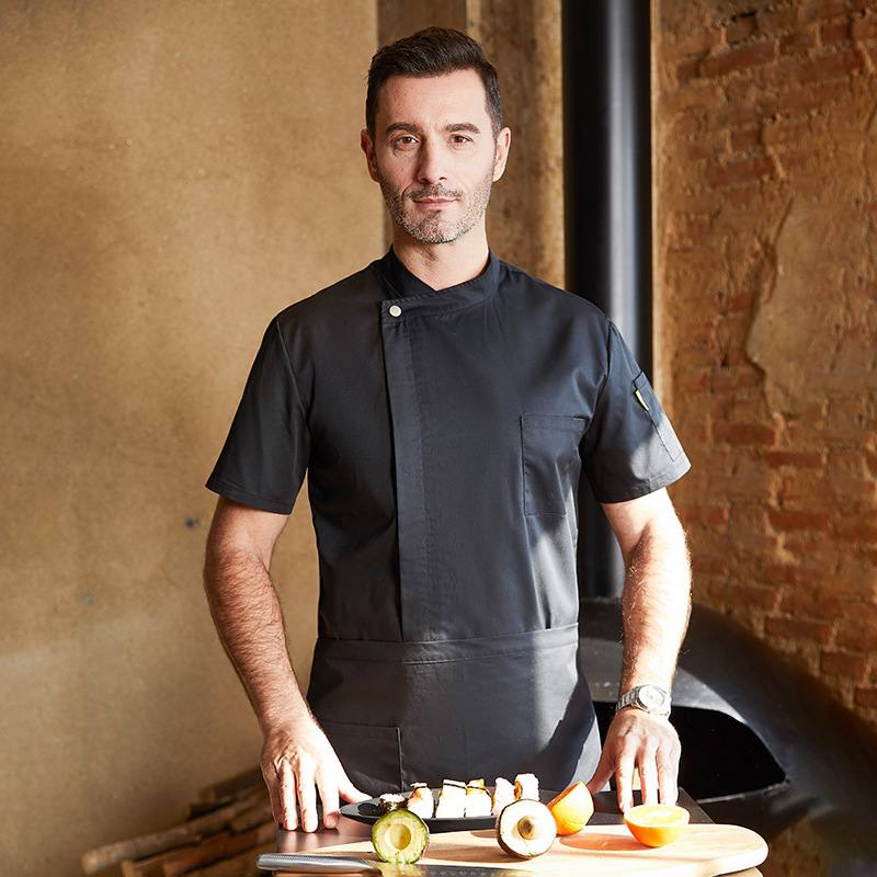Chef Uniform Chef Clothes Short Sleeve Hotel Restaurant Kitchen Uniform ...