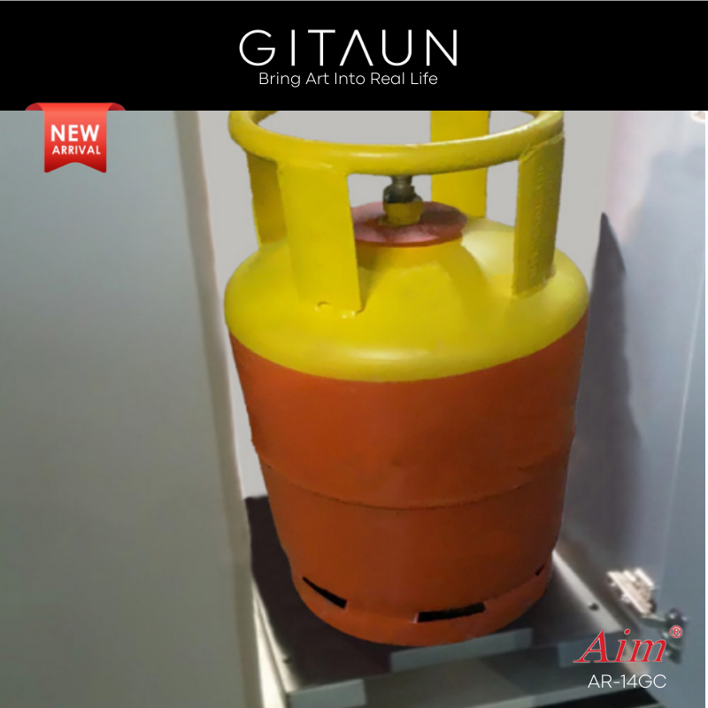 [AIM] GAS CYLINDER PULL OUT TRAY / SOFT CLOSING GAS PLATFORM / TEMPAT ...