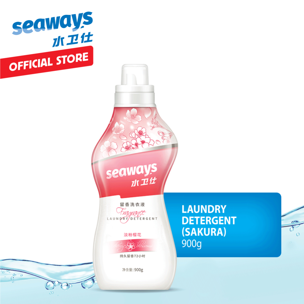 Seaways Fragrance Laundry Detergent (Light Pink Sakura) 900g | Shopee ...