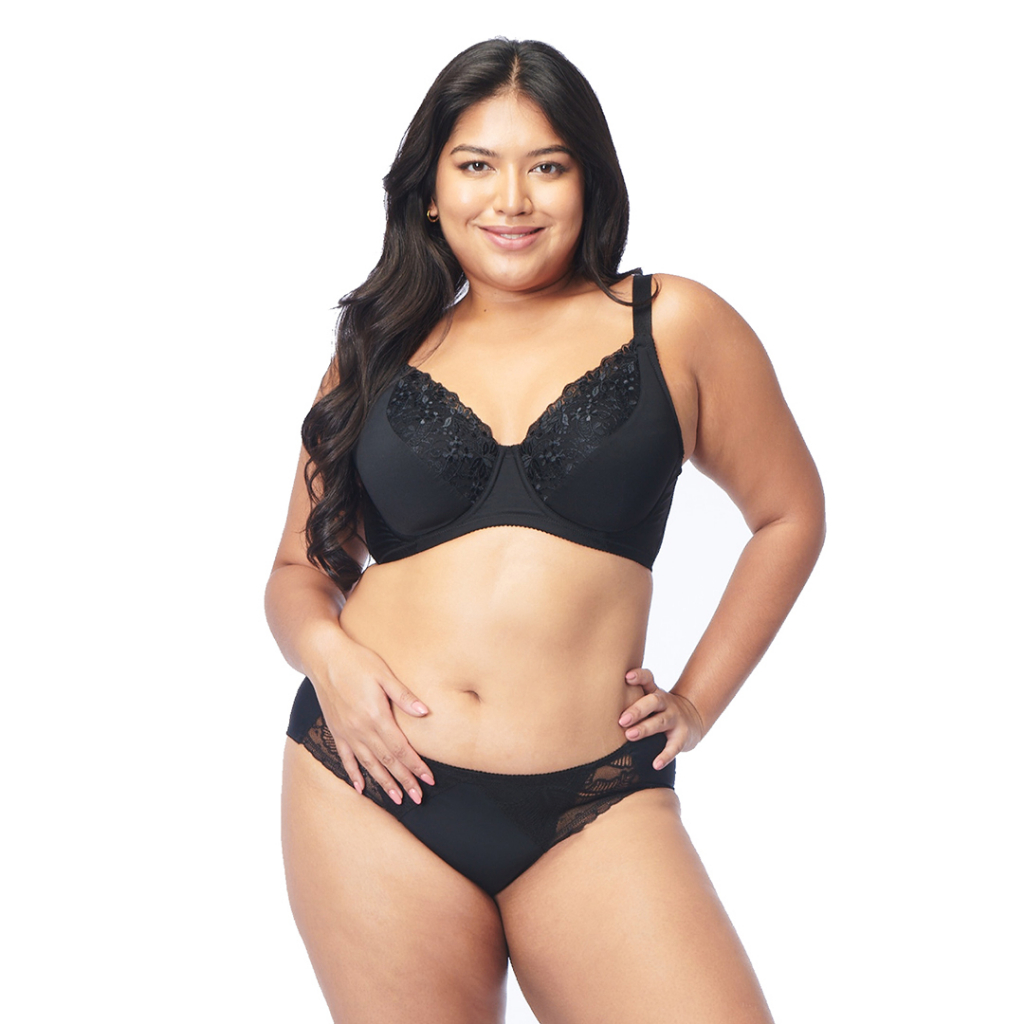 XIXILI DIVANI CURVES FLORAL LACE PANELED DEMI BRA - PLUS | Shopee Malaysia