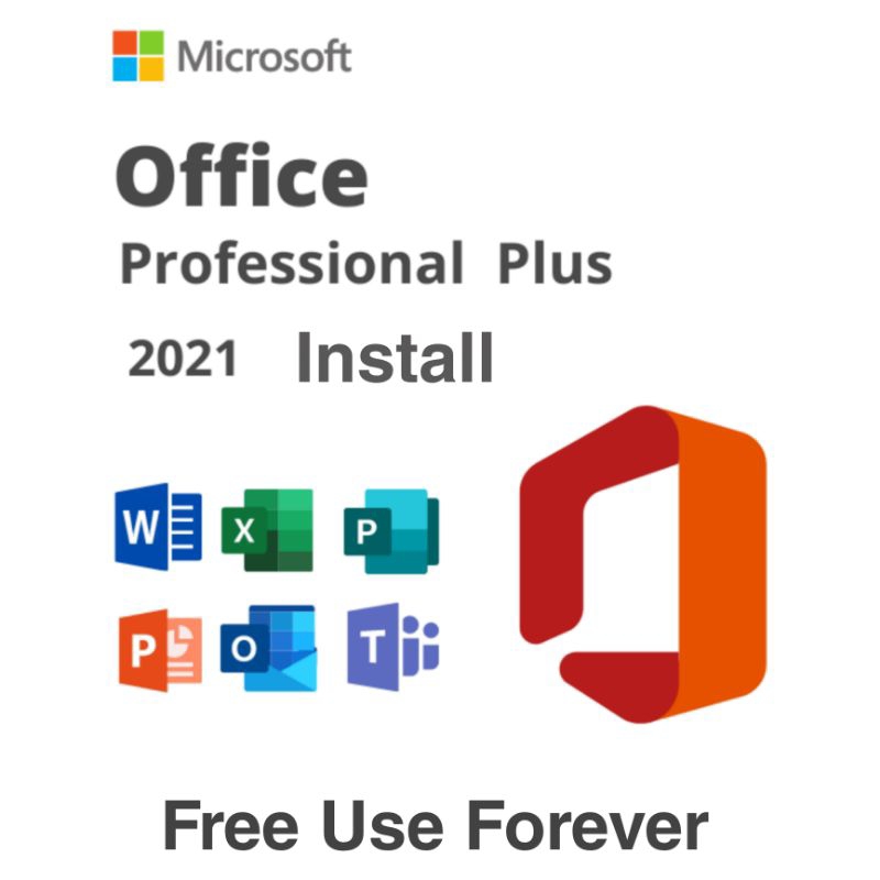 Microsoft Office Professional Plus 2021 (one time install, free forever) | Shopee Malaysia