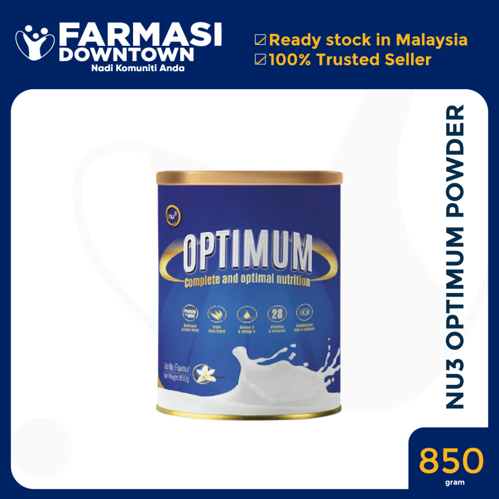 NU3 OPTIMUM POWDER (VANILLA) - 850G | Shopee Malaysia