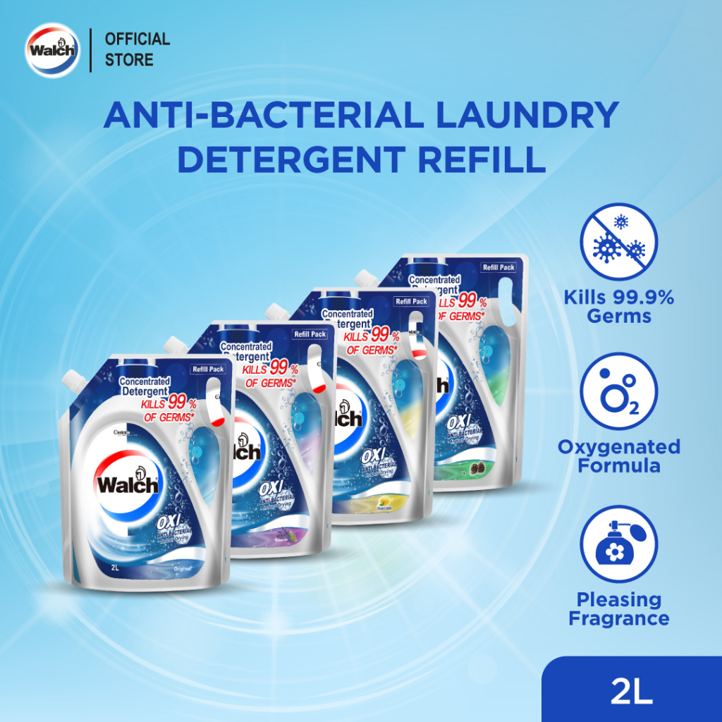[TWIN PACK] Walch Antibacterial Laundry Detergent Refill (2000ml ...