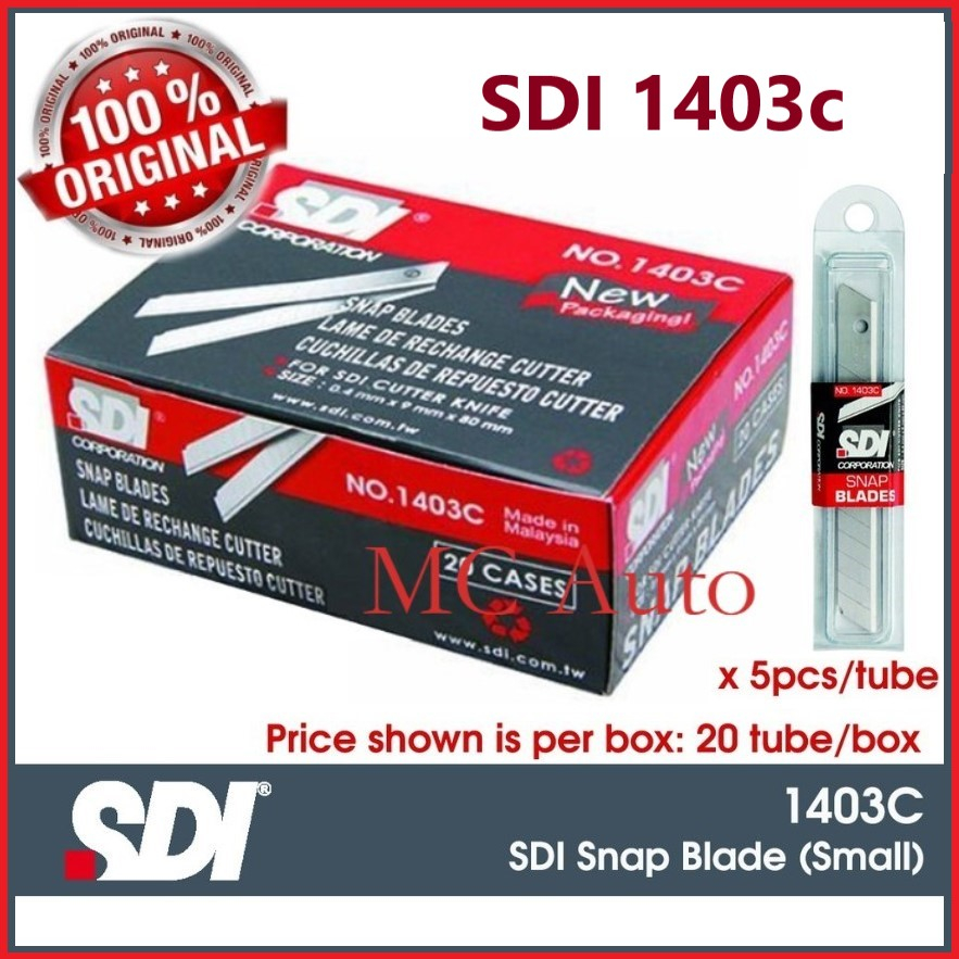 【Original】SDI 1403C Sdi Cutter Blade Sdi 1403 Mata Pisau Cutter Refill ...