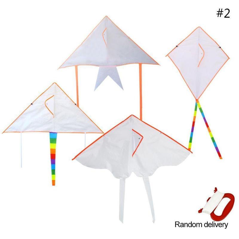 Blank Triangle Kite DIY Children Doodle Coloring Kite DIY Cartoon ...