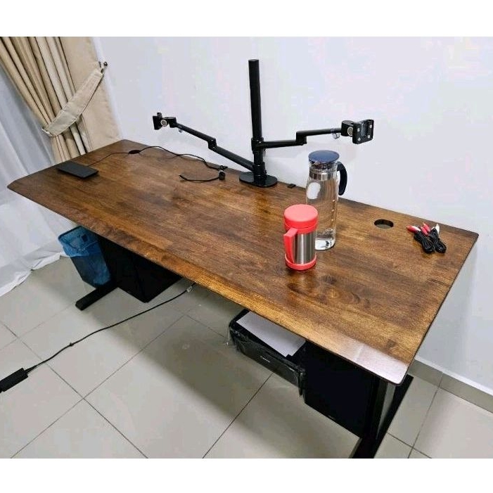 Lexus Table Arc Solid Rubberwood Table Ergonomic Table Gaming Table Study Desk Office Table ...