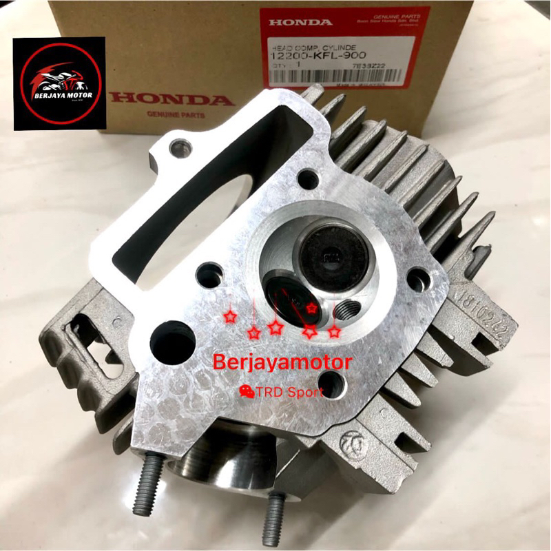 HEAD HONDA EX5 DREAM ORIGINAL GENUINE 100% 12200-KFL-900 CLASS CLASS1 ...