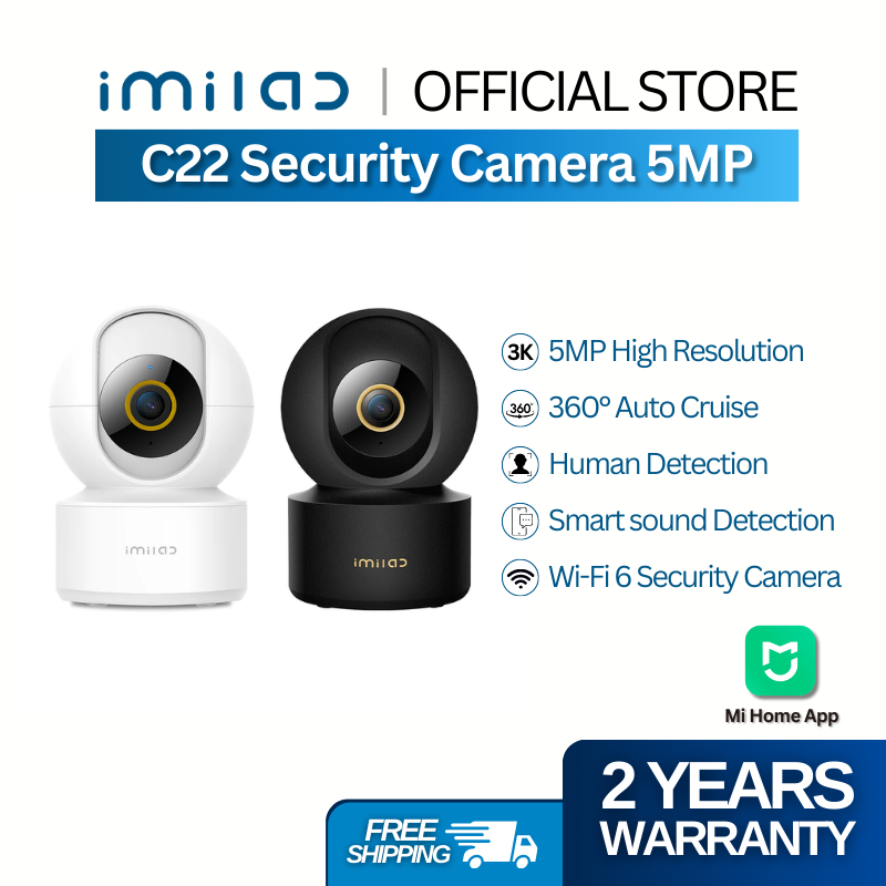 IMILAB C22 Wi-Fi 6 Security Camera 5MP (2 Years Warranty) | Shopee Malaysia