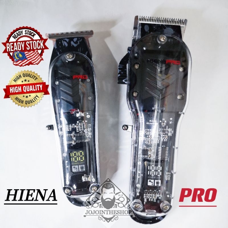 HIENA PRO HYN-601 Transparent Hair Clippers Professional Cordless ...