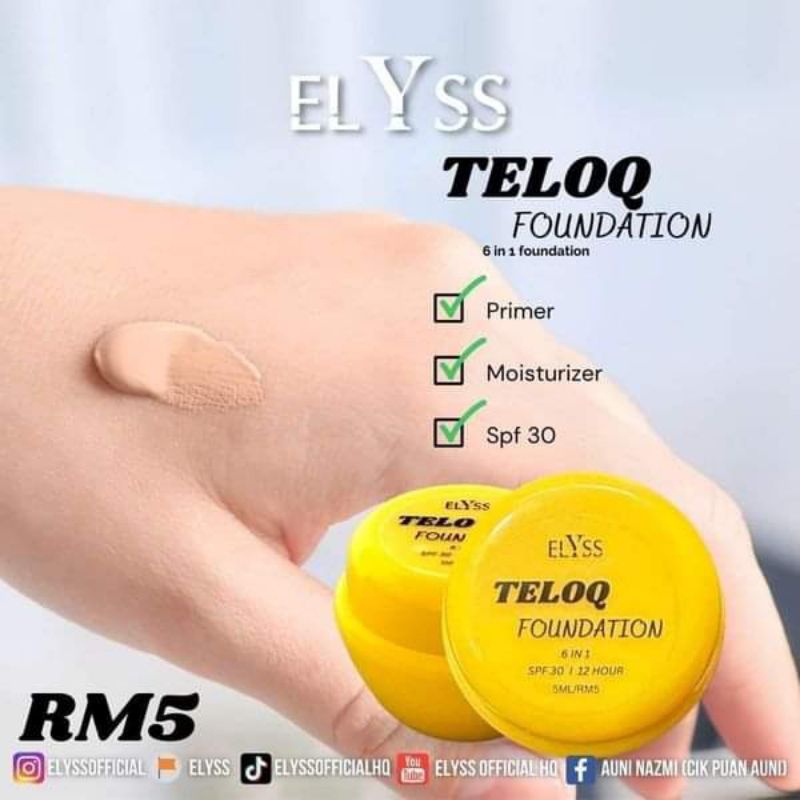 TELOQ FOUNDATION 6in1 5ml | Shopee Malaysia