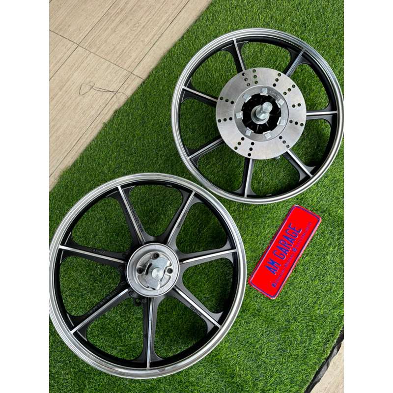 Rim GTO YTEQ fullset PNP RXZ complete batang besar terus pasang saja ...