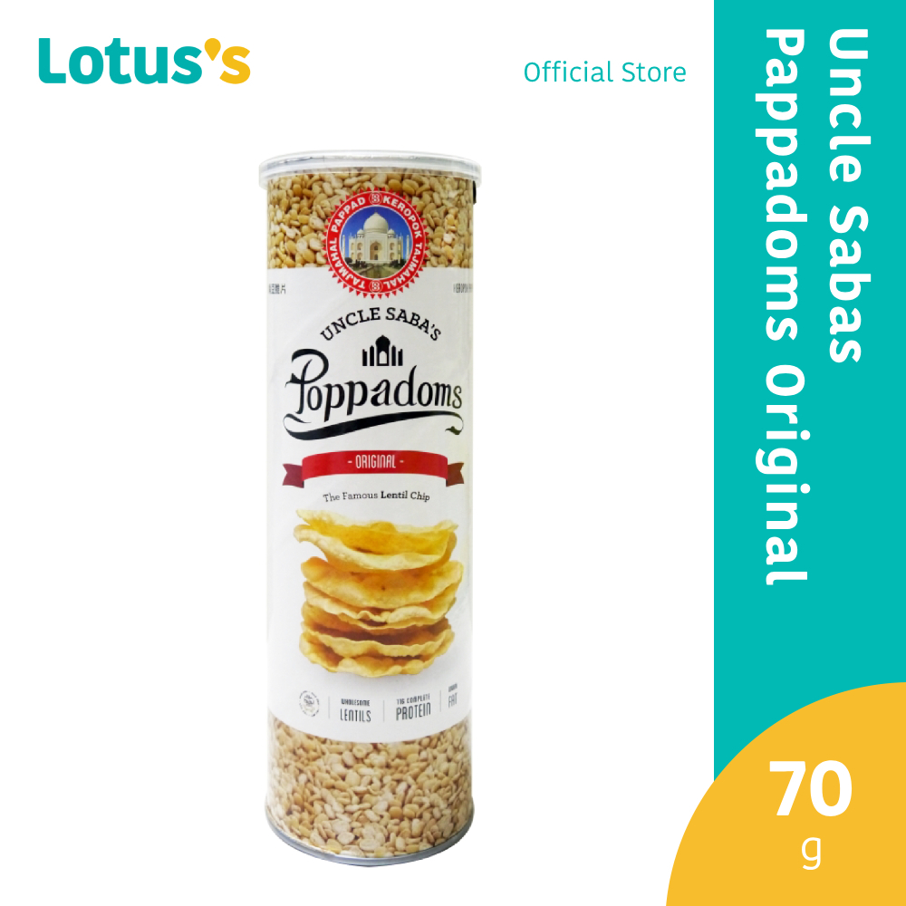 Uncle Sabas Pappadoms Original 70G | Shopee Malaysia
