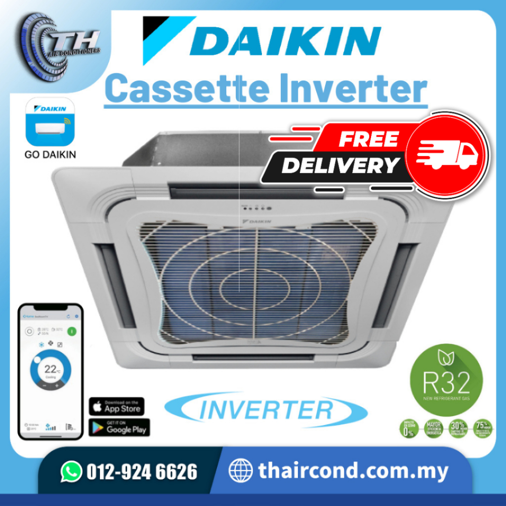 DAIKIN R32 INVERTER SkyAir 2HP / 2.5HP / 3HP / 3.5HP / 4HP / 5HP / 6HP ...