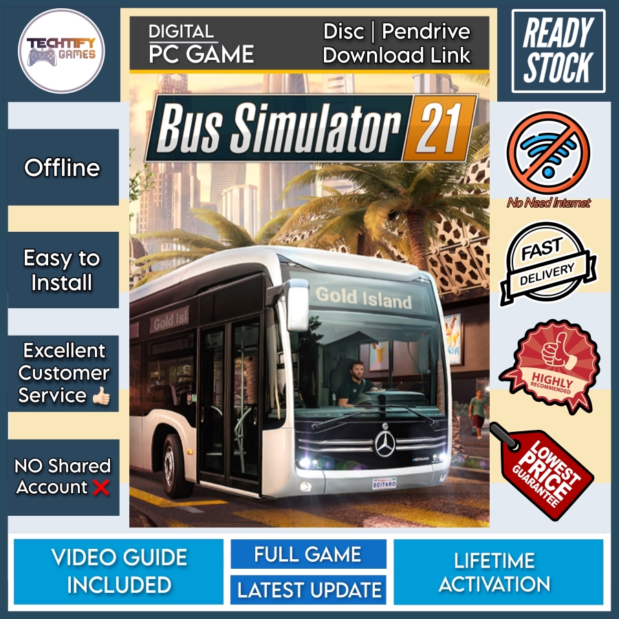 [PC Game] Bus Simulator 21 Gold Edition - Offline [Disc | Pendrive ...