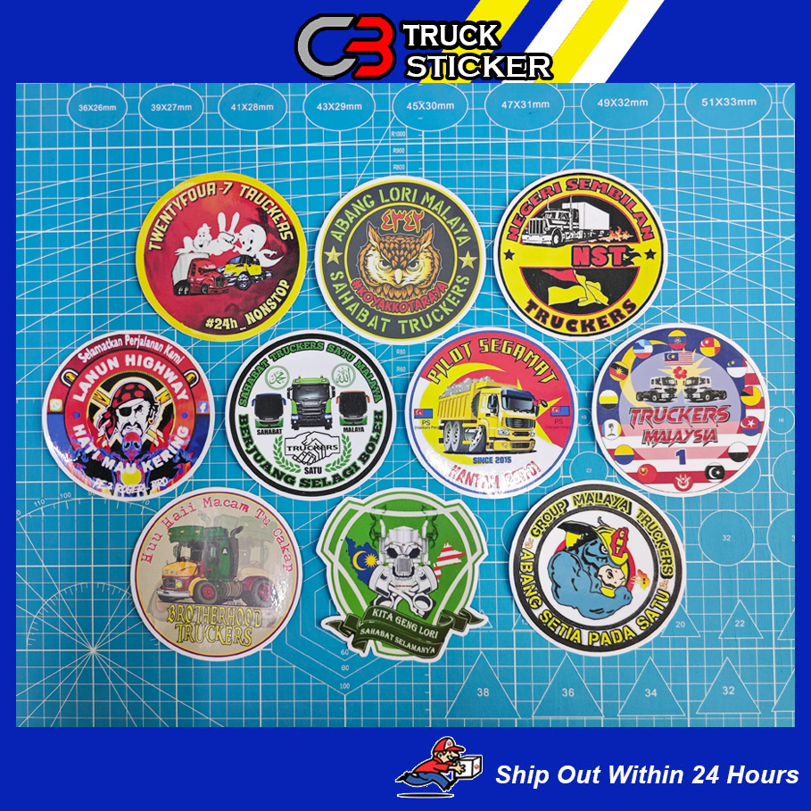 Truck Malaysia Truckers Sticker Lori Sticker / W801 | Shopee Malaysia