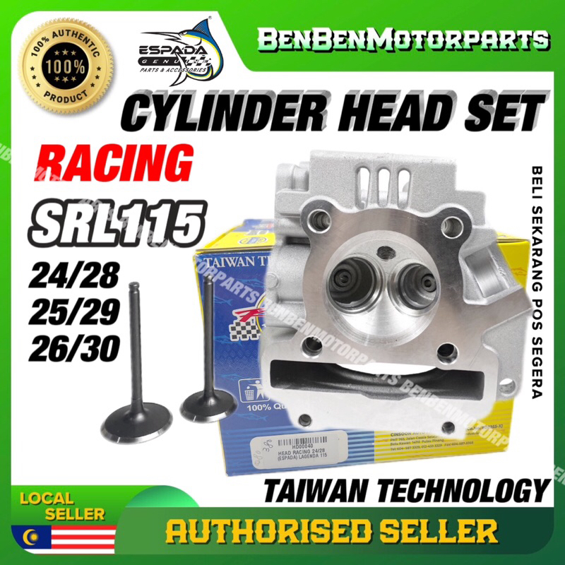 YAMAHA SRL 115 LAGENDA 115 RACING CYLINDER HEAD 24X28 25X29 26X30 100% ...
