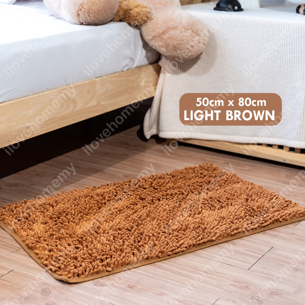 Antislip Alas Kaki Microfiber Carpet Floor Mat Bilik Air Lembut Karpet ...