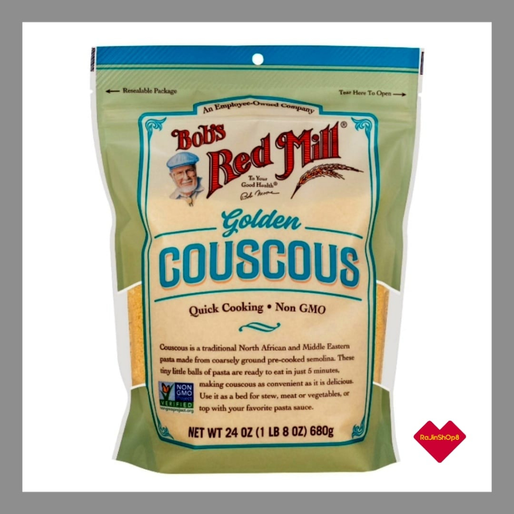 BOB's RED MILL Golden Couscous / Par-Cooked , Coarsely Ground Durum ...