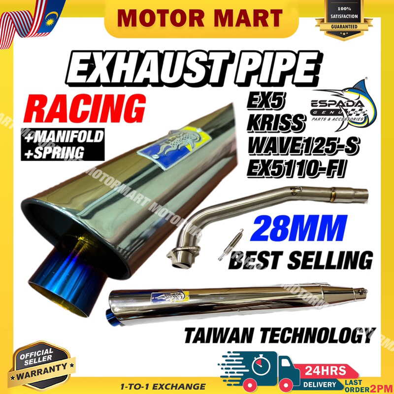 ESPADA EXHAUST RACING E4 ORIGINAL EX5 HIGH POWER & EX5 DREAM & KRISS110 | Shopee Malaysia