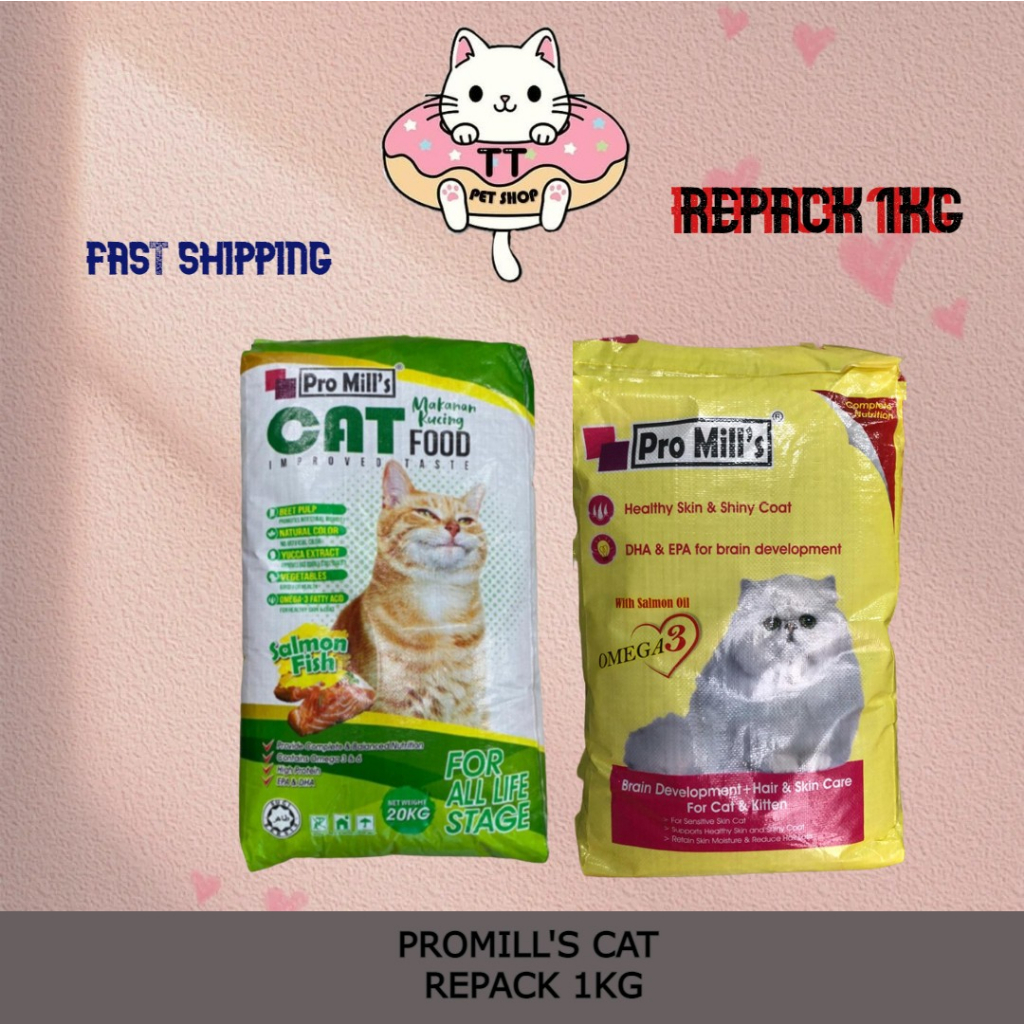 ProMill's Cat Food 1KG repack NEW Packaging and Formula - Original ...