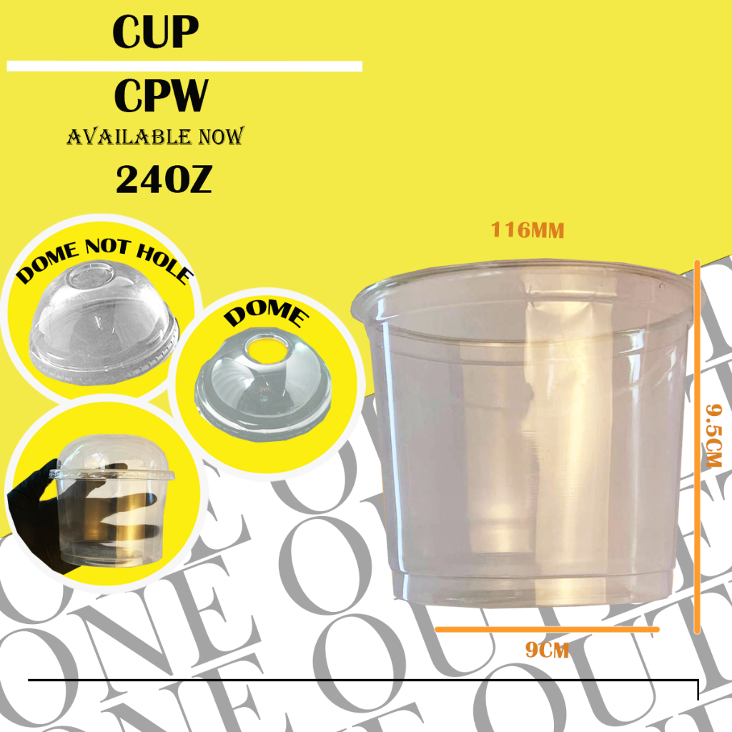 Cup Bekas Plastik Bingsu Thailand 24oz inc penutup dome 50pcs | Shopee ...
