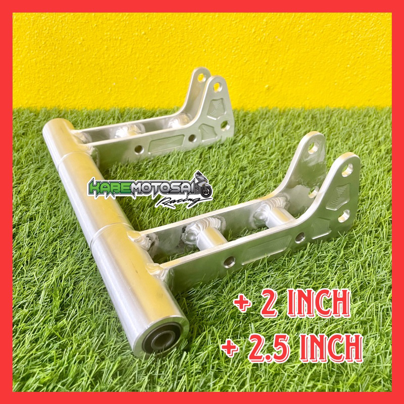 🏁 EXTENDER ENGINE NVX V1 V2 / NMAX V2 +2 +2.5 INCH MOUNTING ALLOY 🏁 ...