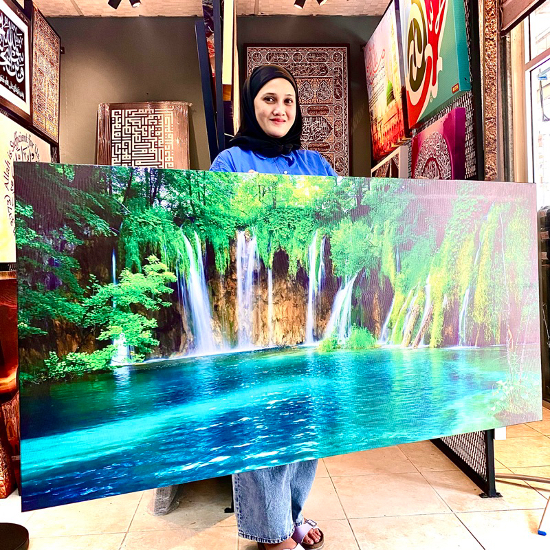 Frame Gambar Waterfall / Air Terjun Saiz Besar Seni Hiasan Gambar ...