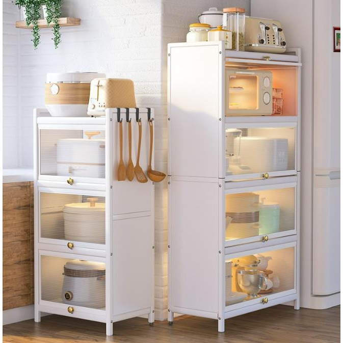 5 Layer Storage Cabinet with Doors Rak Bertutup Viral Kitchen Rak dapur ...