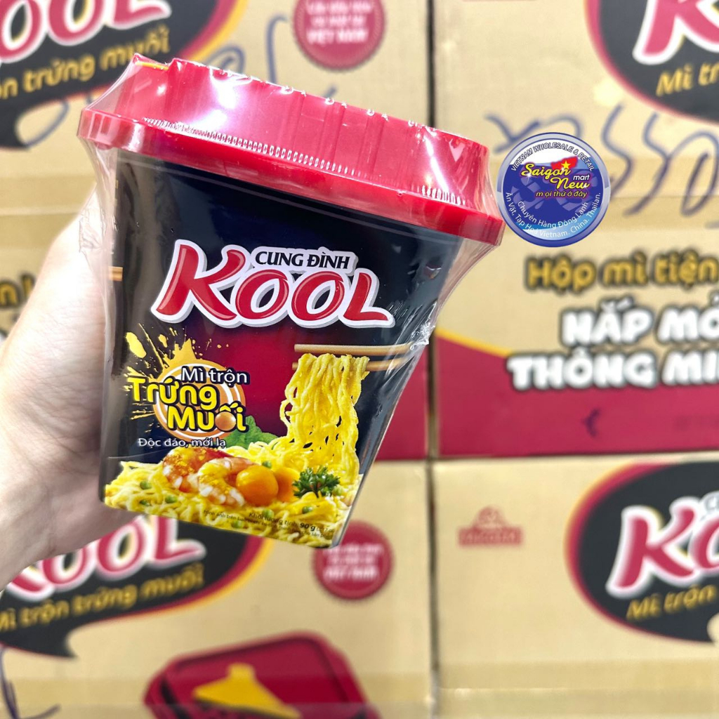 Cung Dinh Kool Mi Tron Trung Muoi Salted Egg Dry Instnat Noodles 90g ...