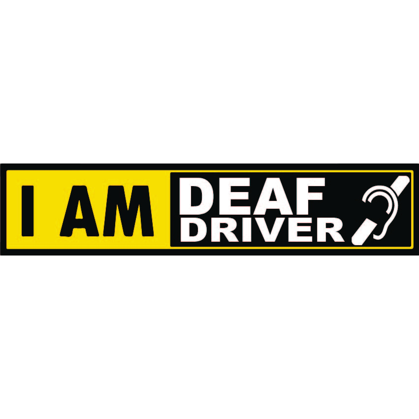 STICKER (I AM OKU DEAF/I AM DEAF DRIVER/KEEP CALM- I AM DEAF) | Shopee ...