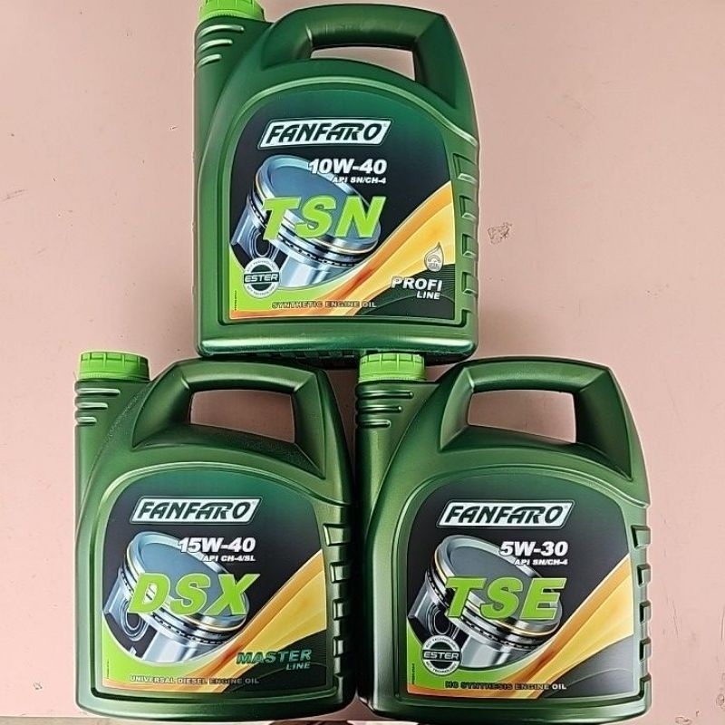 ( Mannol Industry )Fanfaro Germany 4 Liter 10W40 / 5W30 / 15W40 Semi ...
