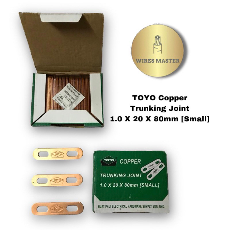 TOYO COPPER Trunking Joint 1.0 X 20 X 80mm [Small] | Shopee Malaysia