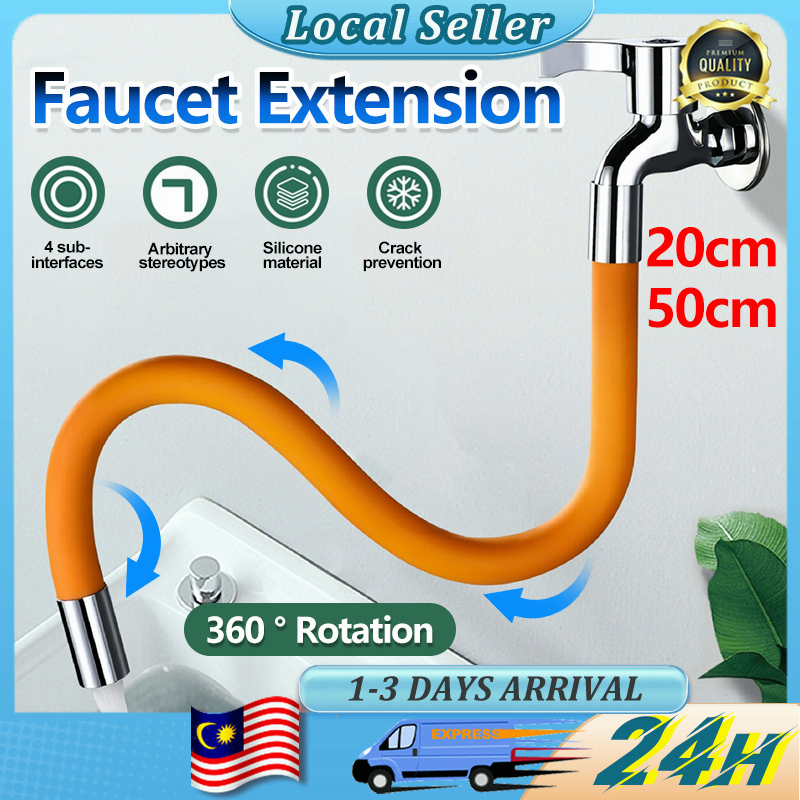 Faucet Extension Adjustable Water Tap Extension 360 Degree Rotating ...