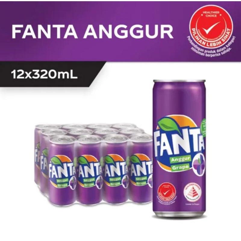 Fanta drink 320Ml X 12 grape /strawberry/lychee/orange | Shopee Malaysia