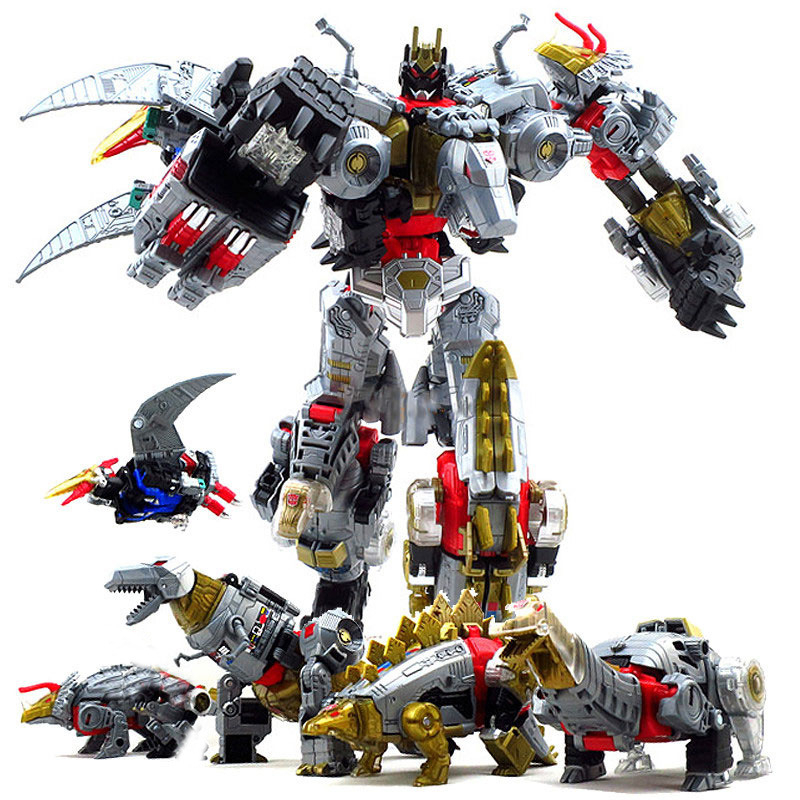 5 in 1 Black Mamba Complete Set Transformable Robot Dinobot Action ...