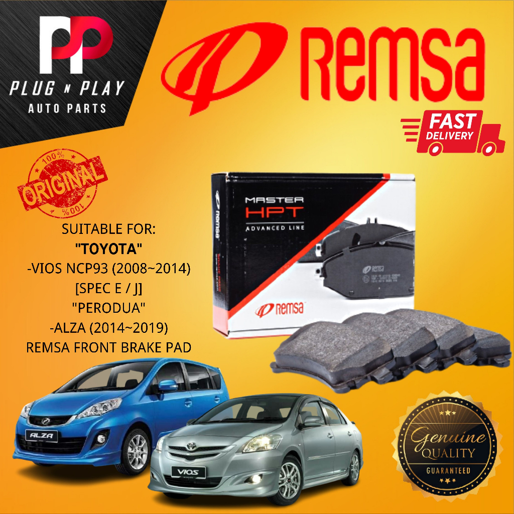 TOYOTA VIOS NCP93 (2008~2014) SPEC E , J / PERODUA ALZA (2014~2019 ...