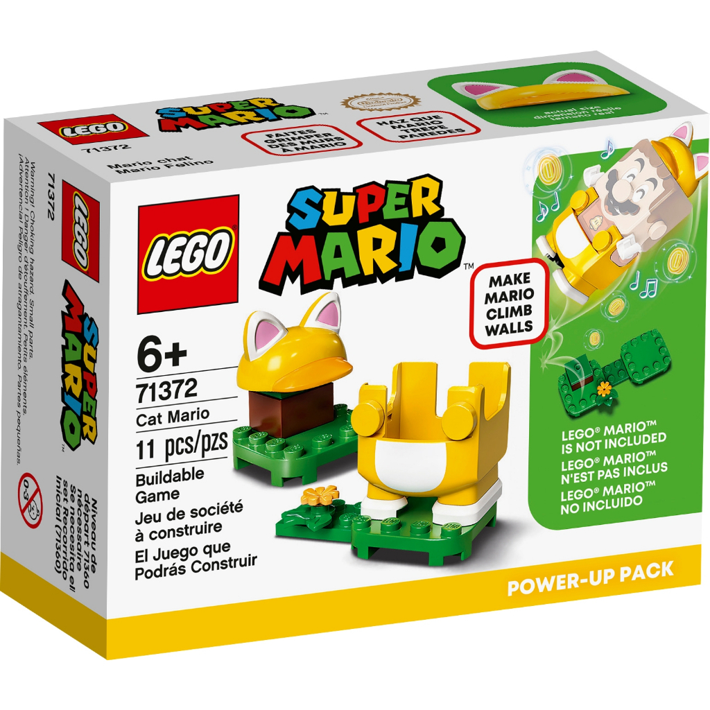 LEGO Super Mario Cat Mario Power-Up Pack 71372, Mario Cat Suit | Shopee ...