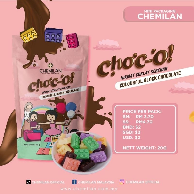 COLOURFUL BUILDING BLOCK CHOC 20G MINI PACK | Shopee Malaysia