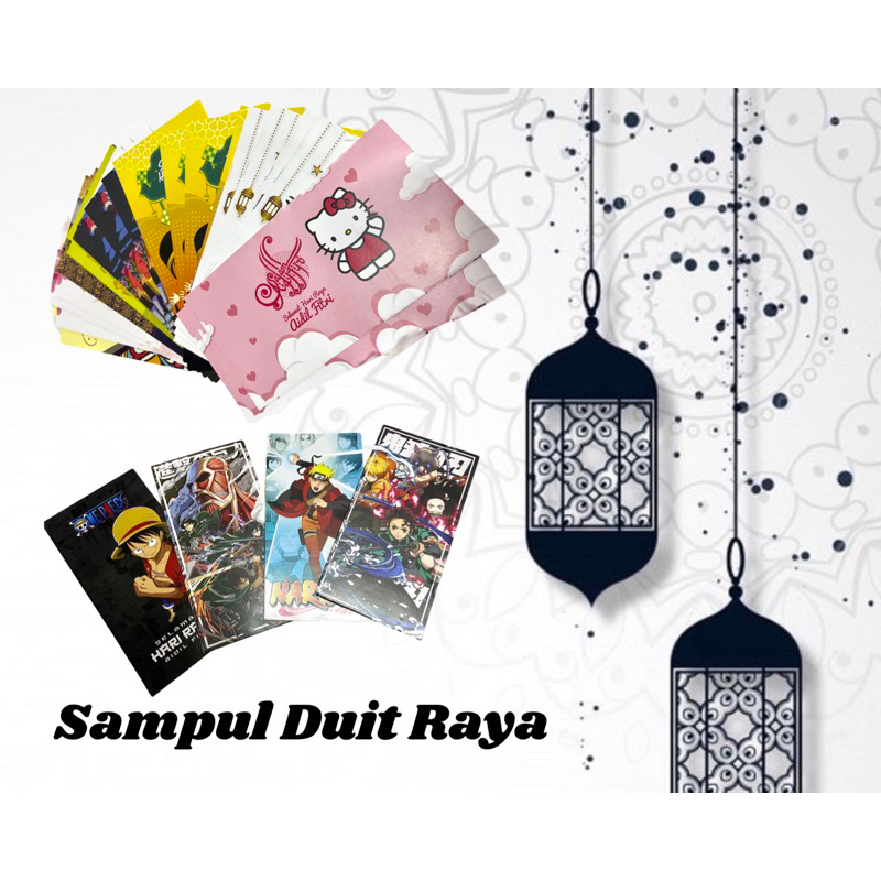 Sampul Raya Naruto Attack on Titan Demon Slayer 28 sen | Shopee Malaysia