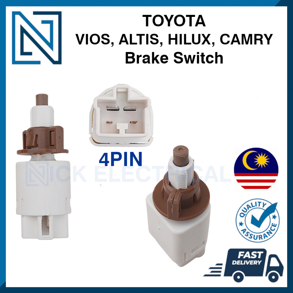 TOYOTA 4PIN Brake Switch for TOYOTA VIOS NCP93/150 HILUX KUN25 HIACE ...
